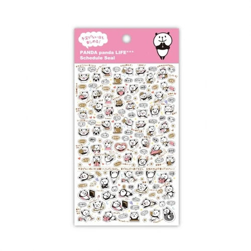 Panda schedule sticker gold foil – KidsMonster